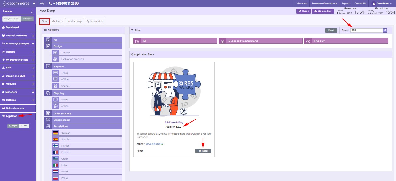 Leading e-commerce and ERP agency UK - Managing RBS WorldPay Module
