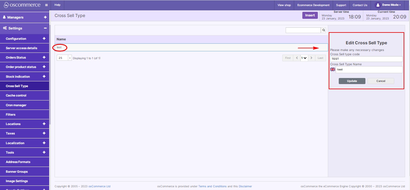 Leading e-commerce and ERP agency UK - Managing Cross Sell Type