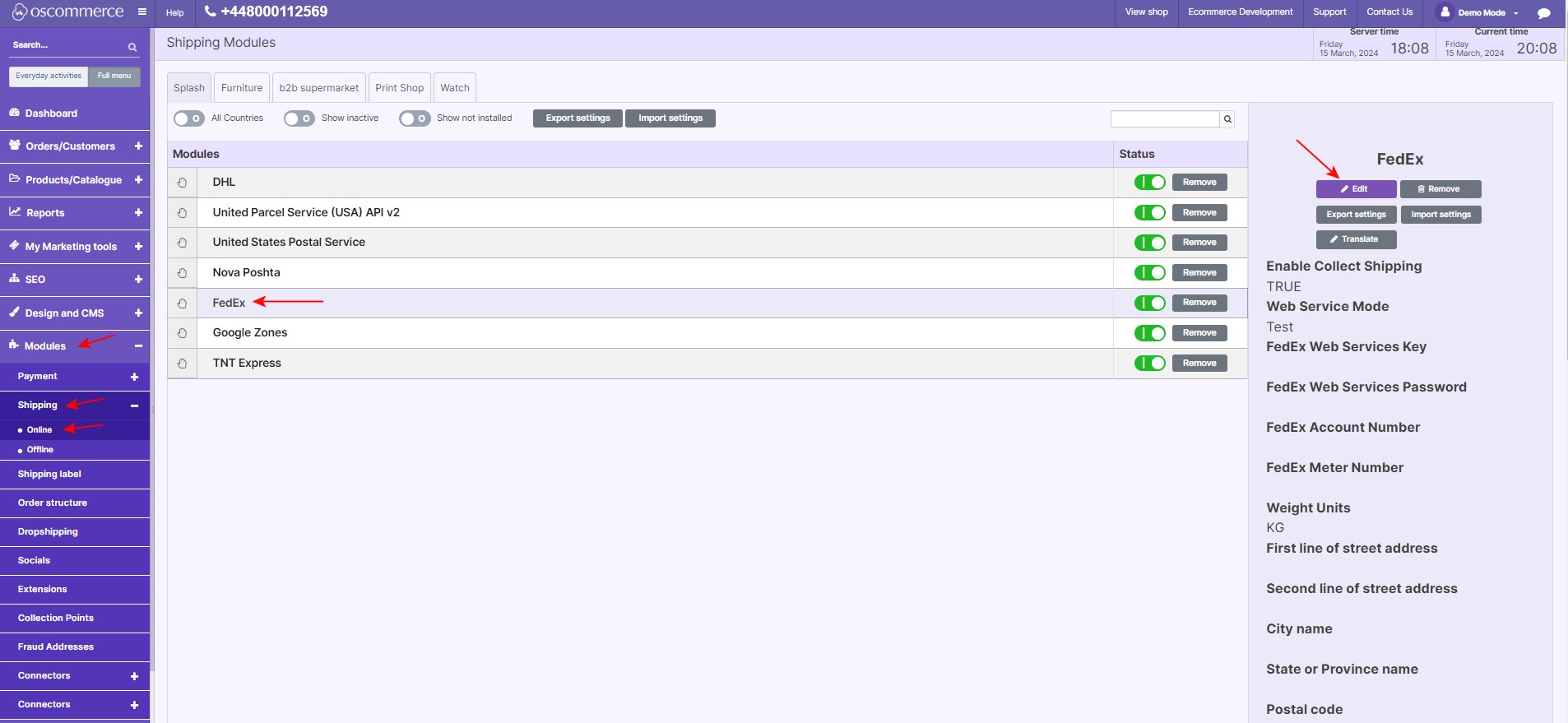Leading e-commerce and ERP agency UK - Managing FedEx Shipping