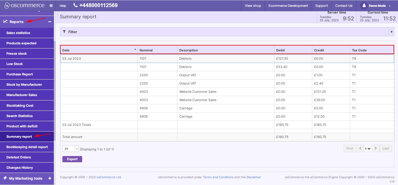Leading e-commerce and ERP agency UK - Managing Summary Report