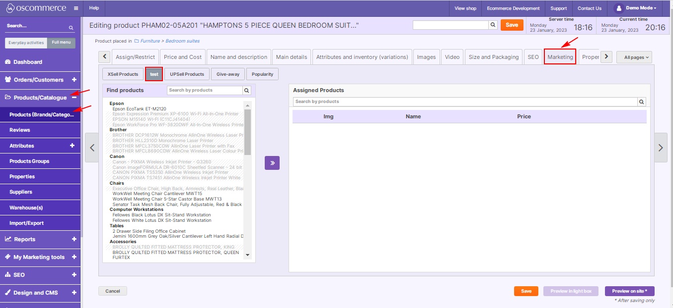 Leading e-commerce and ERP agency UK - Managing Cross Sell Type