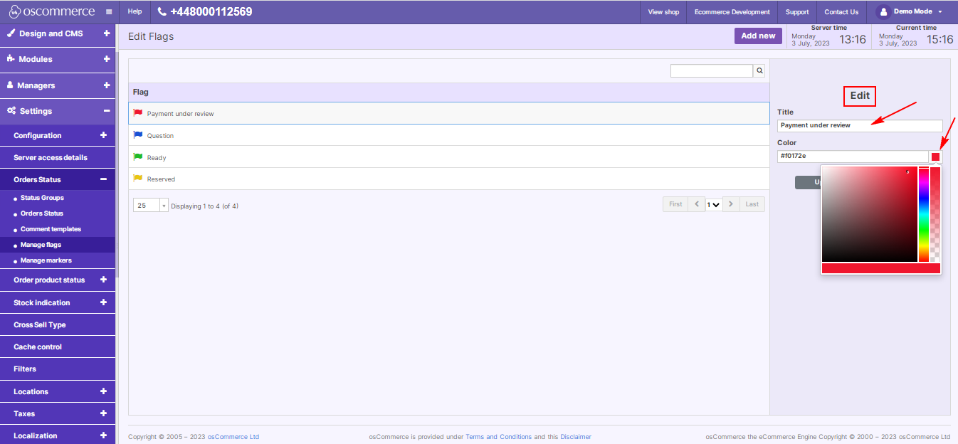 Leading e-commerce and ERP agency UK - Managing Order Flags and Markers