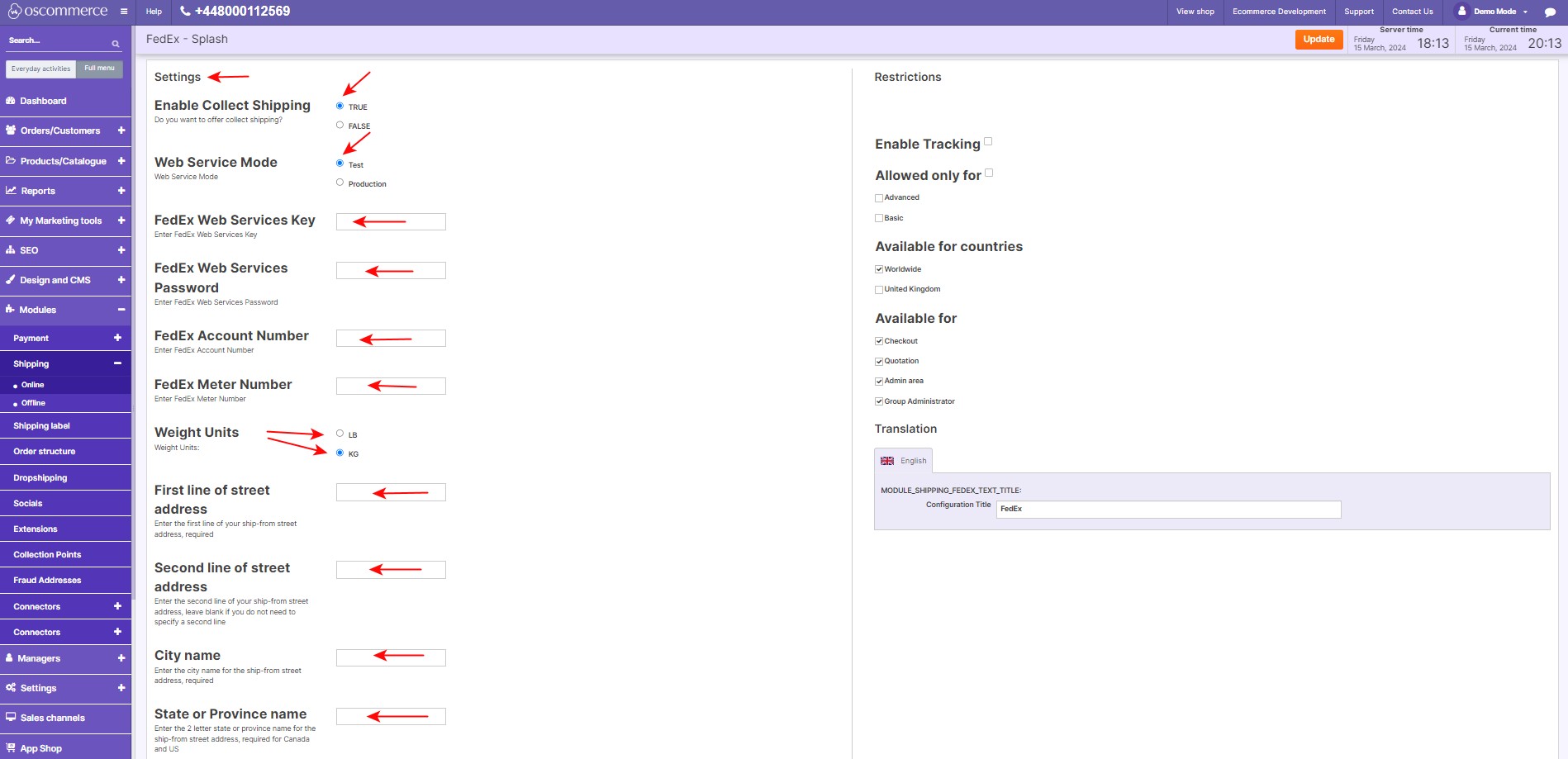 Leading e-commerce and ERP agency UK - Managing FedEx Shipping