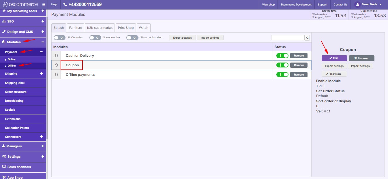 Leading e-commerce and ERP agency UK - Managing Covered by Coupon Module