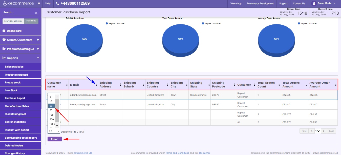 Leading e-commerce and ERP agency UK - Managing Purchase Report