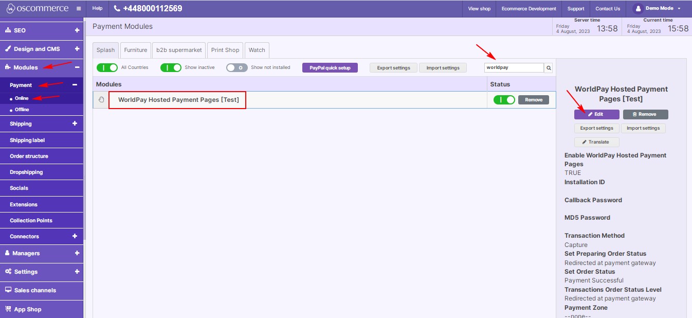 Leading e-commerce and ERP agency UK - Managing RBS WorldPay Module