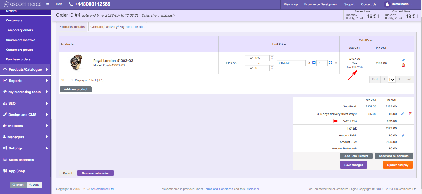 Leading e-commerce and ERP agency UK - Managing VAT On Order