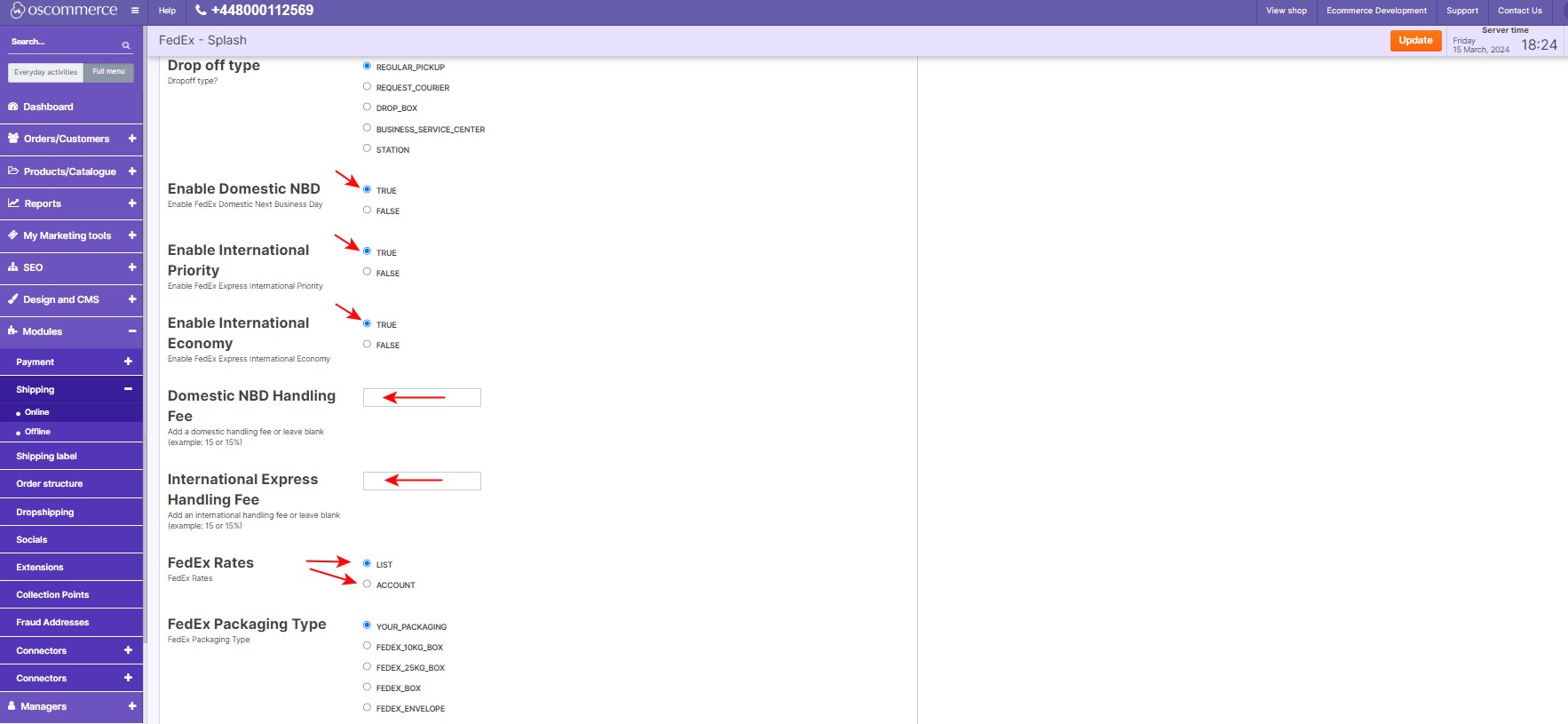 Leading e-commerce and ERP agency UK - Managing FedEx Shipping