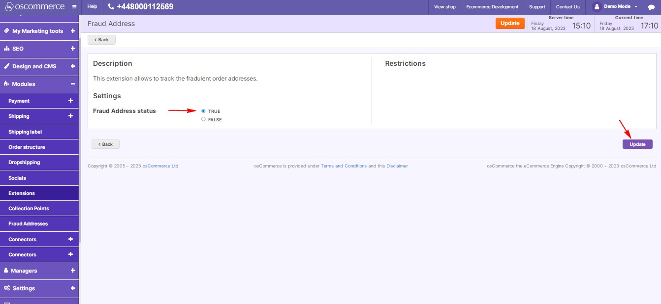 Leading e-commerce and ERP agency UK - Managing Fraud Address Module
