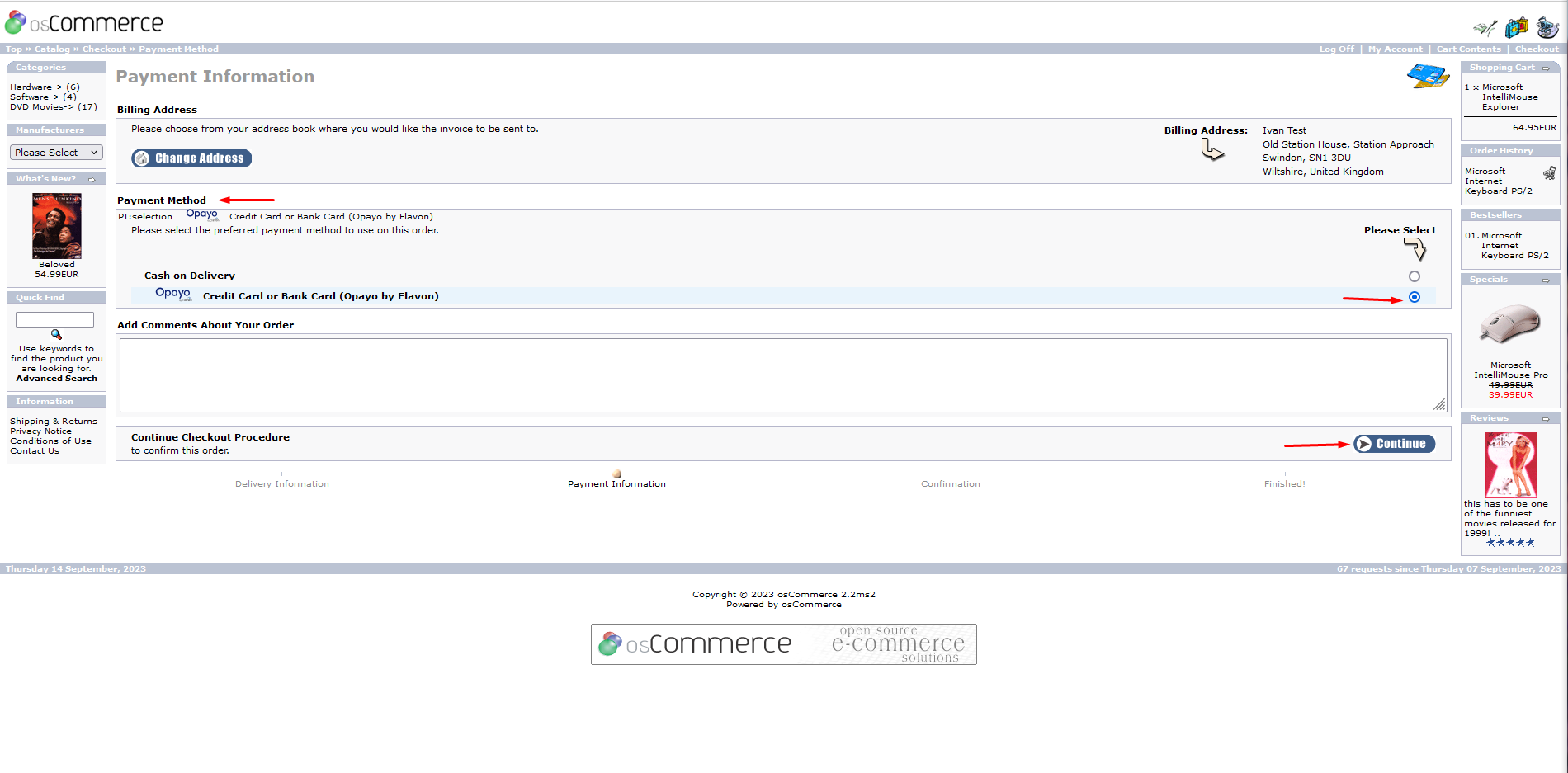 Leading e-commerce and ERP agency UK - Testing Opayo by Elavon Module ...