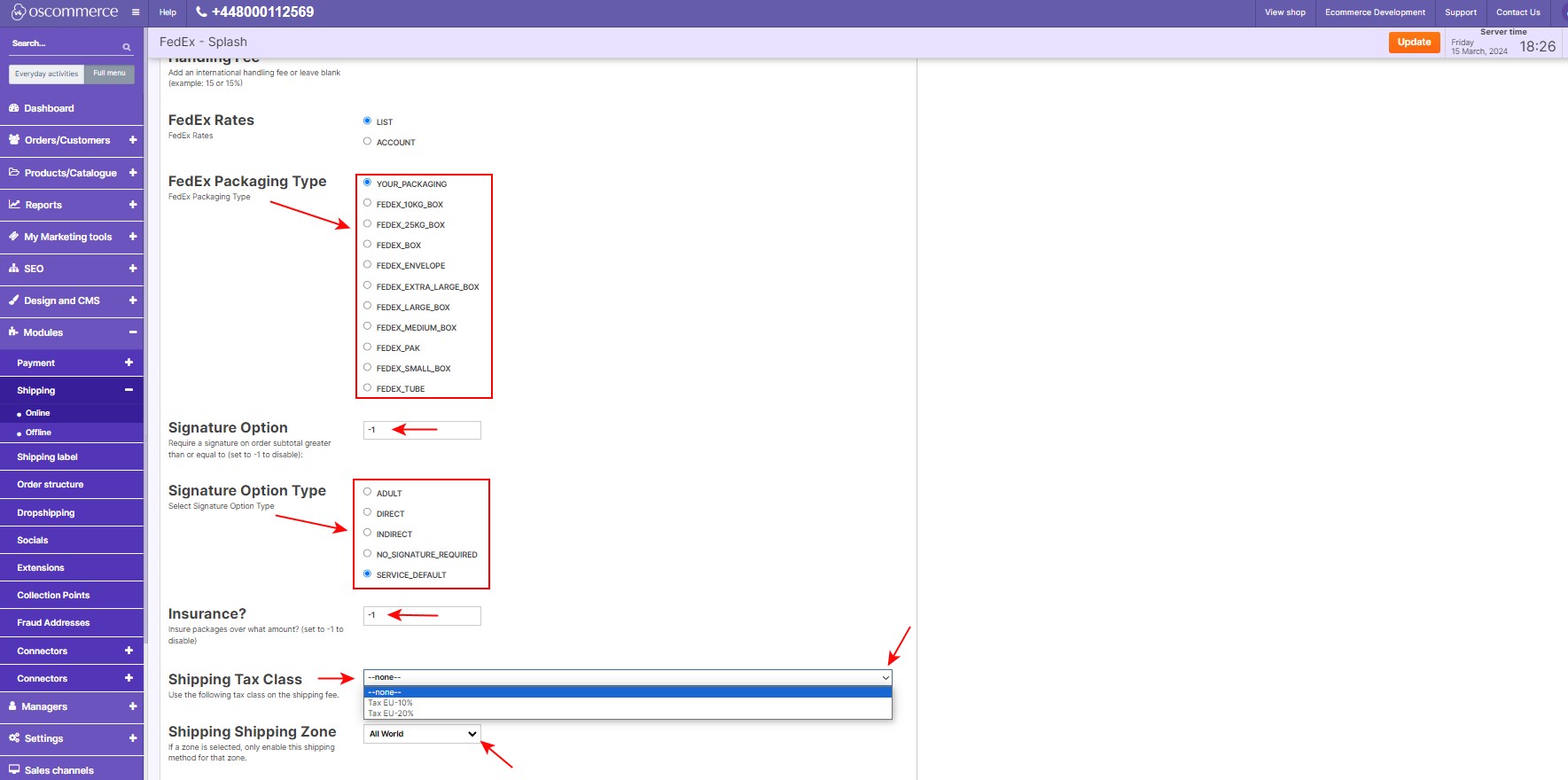 Leading e-commerce and ERP agency UK - Managing FedEx Shipping