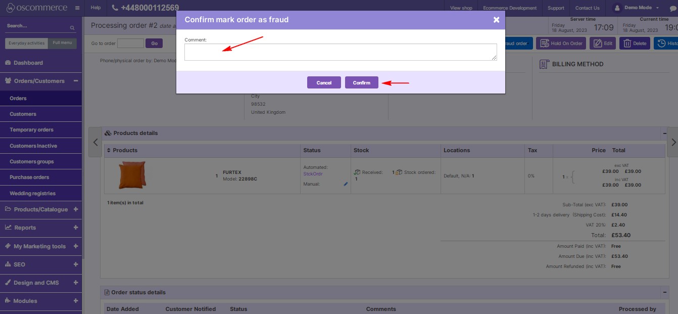 Leading e-commerce and ERP agency UK - Managing Fraud Address Module