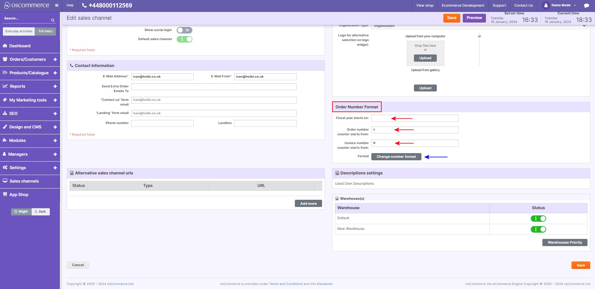 Leading e-commerce and ERP agency UK - Managing Invoice Number Format ...