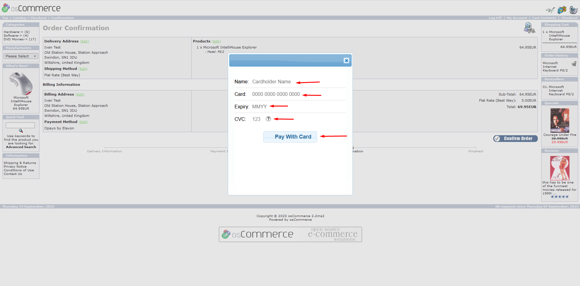 Leading e-commerce and ERP agency UK - Testing Opayo by Elavon Module ...