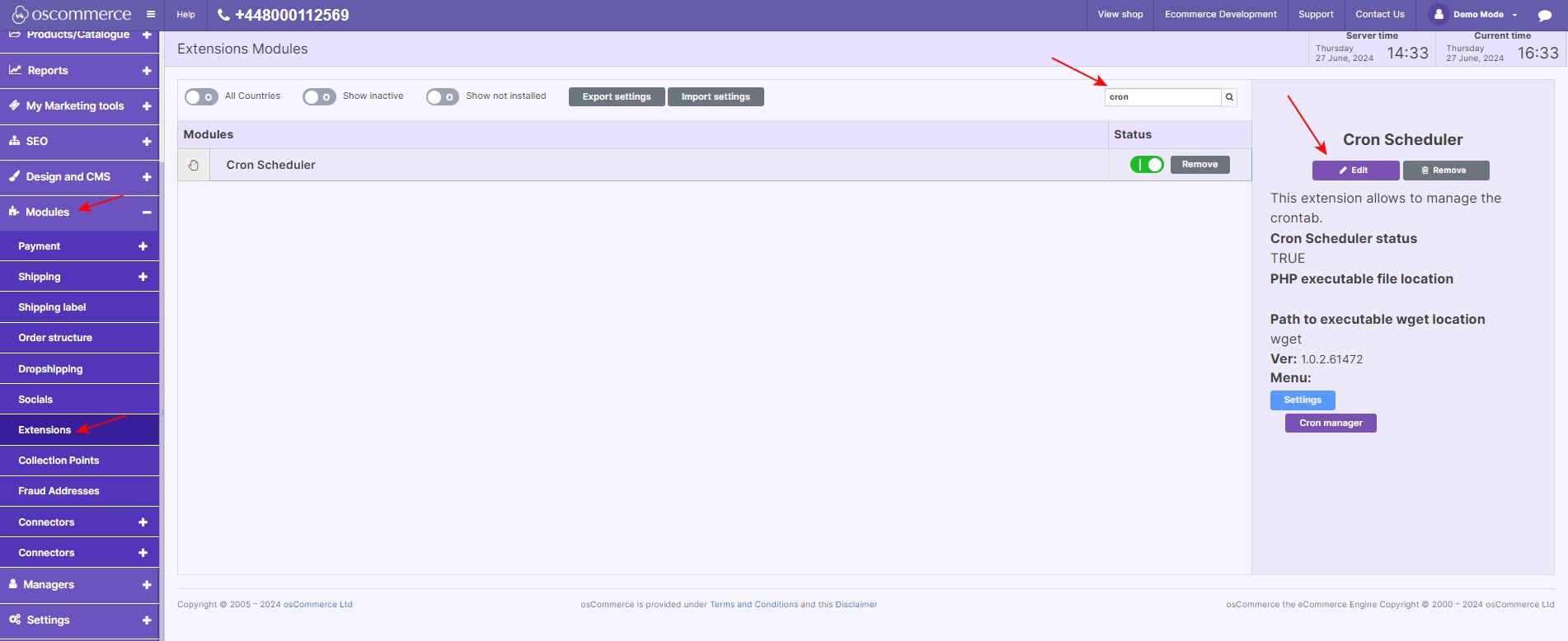 Leading e-commerce and ERP agency UK - Managing Cron Scheduler